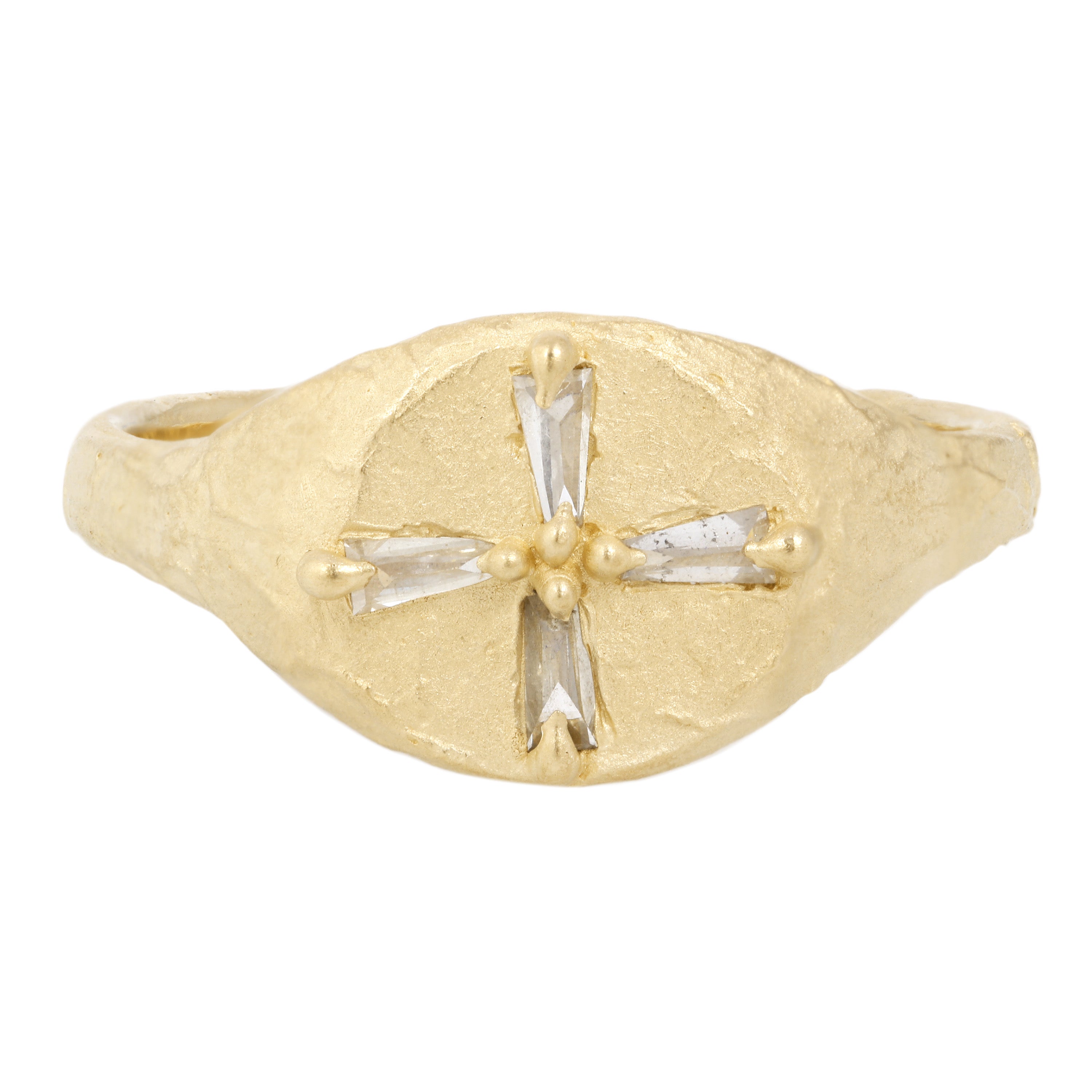 Clay Byzantium Signet Diamond – Talking Tree Jewelry